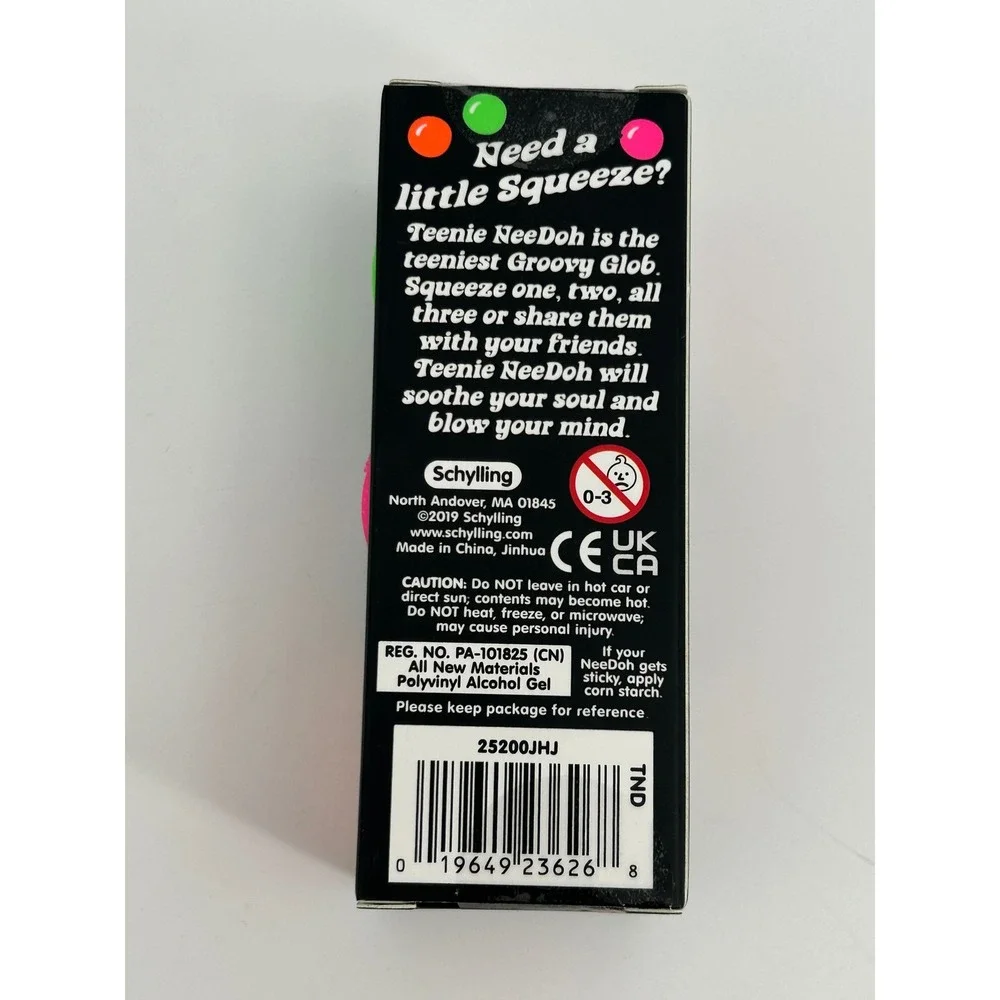 Needoh | Toys | Schylling Teenie Nee Doh 3pack Squeeze Balls Green Pink ...